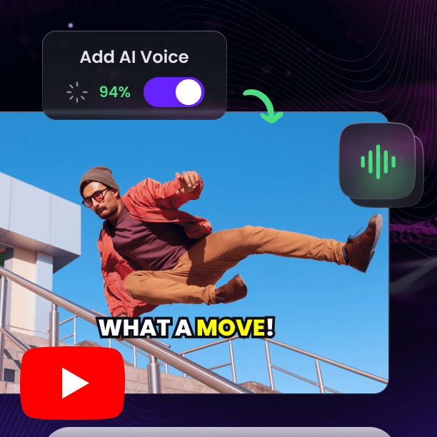 Add AI Voice to YouTube Video - Free AI Tool - OpusClip
